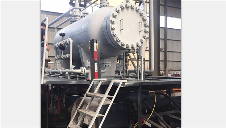 Three-phase separator is ready for loading and delivery