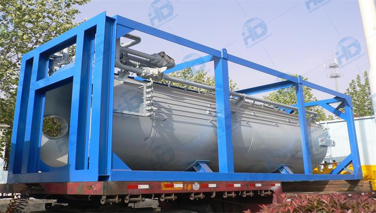 Vertical crude-oil surge tank delivered successfully