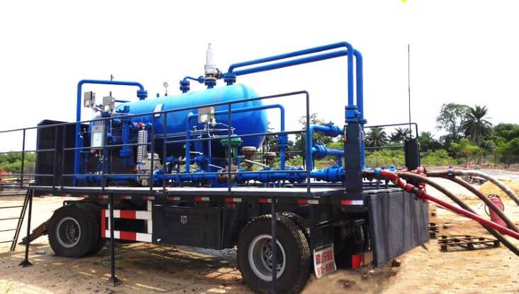 Increasingly widely used vehicle-mounted test separator